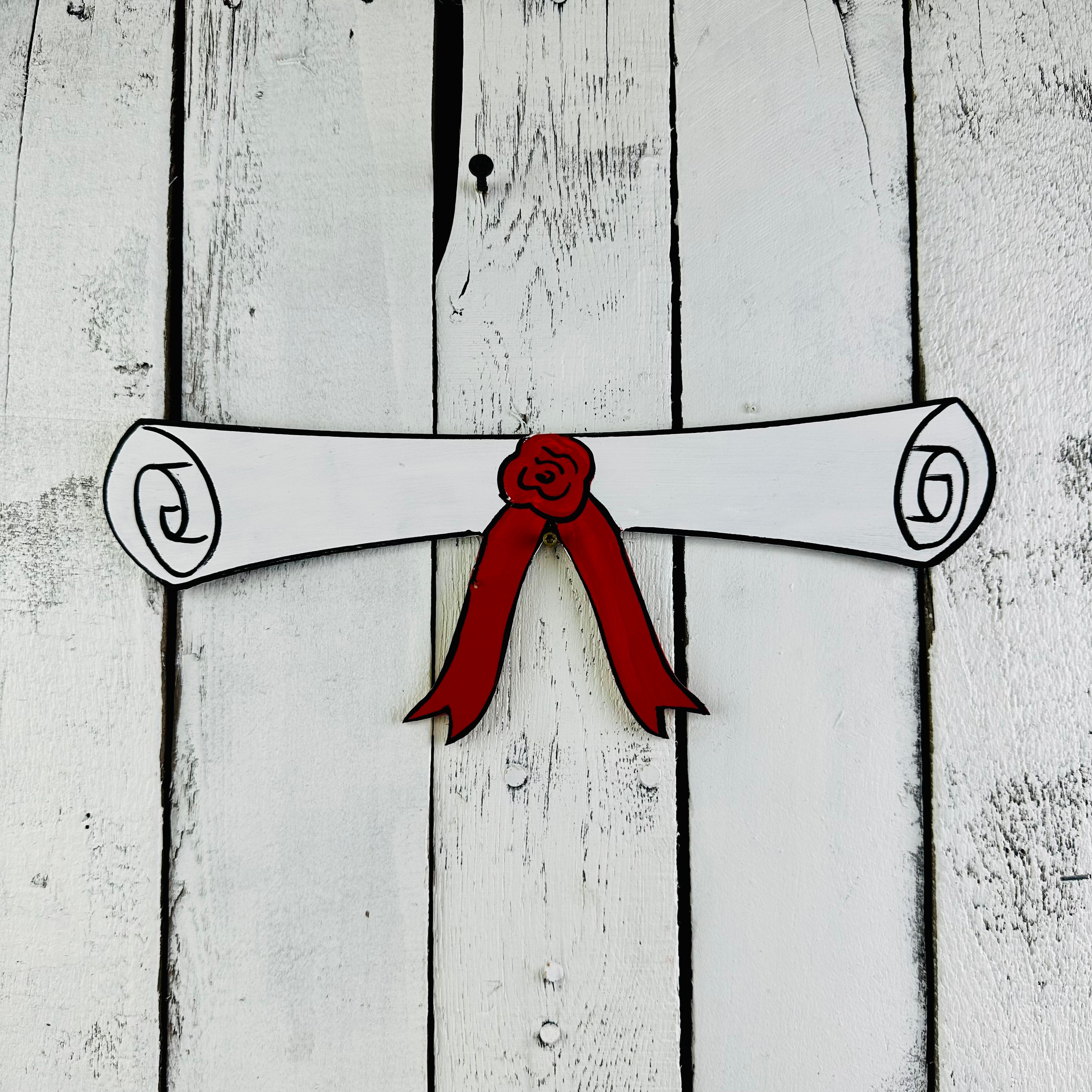 Buy Girl with Diploma Graduating Craft, Unfinished Wooden Cutout