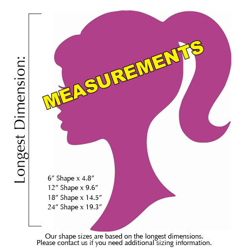 Buy Barbie Head Unfinished Cutout Online, Wooden Shape, Paintable MDF