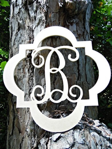 Unfinished Wooden Evie Frame Monogram Wooden Craft DIY Craft Wall Decor