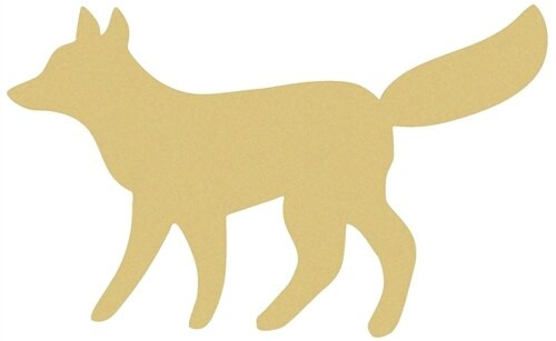 Fox Unfinished Cutout | Paintable Wooden MDF DIY Craft| Build-A-Cross