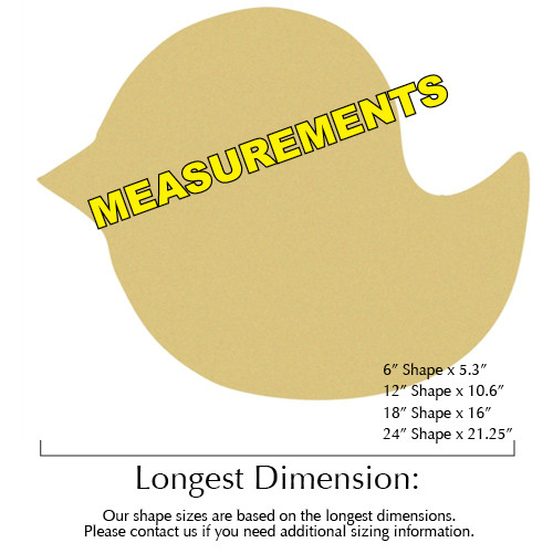 Bird Unfinished Cutout | Wooden Shape | Build A Cross