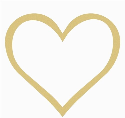 Online Unfinished Wooden Shape Open Heart Paintable Cutout