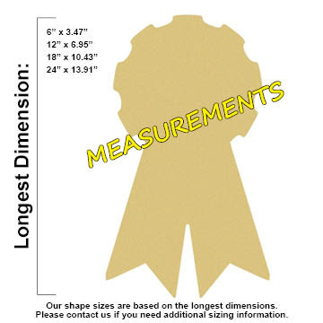 Ribbon Unfinished Cutout, Wooden Shape, Paintable Wooden MDF DIY Craft ...