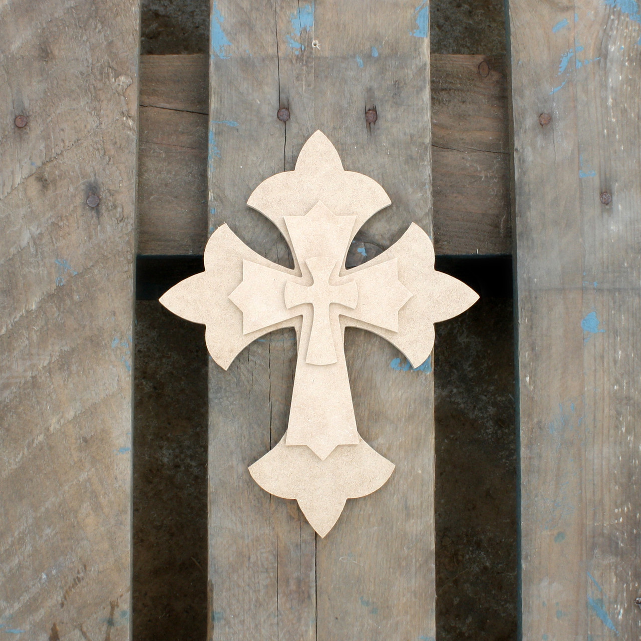 Order Online Unfinished Wooden Stacked Kit 5 Layered Crosses 9.5''