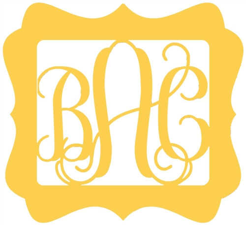 Wooden Monogram Letters, Three Letter Monograms, Custom Lettering