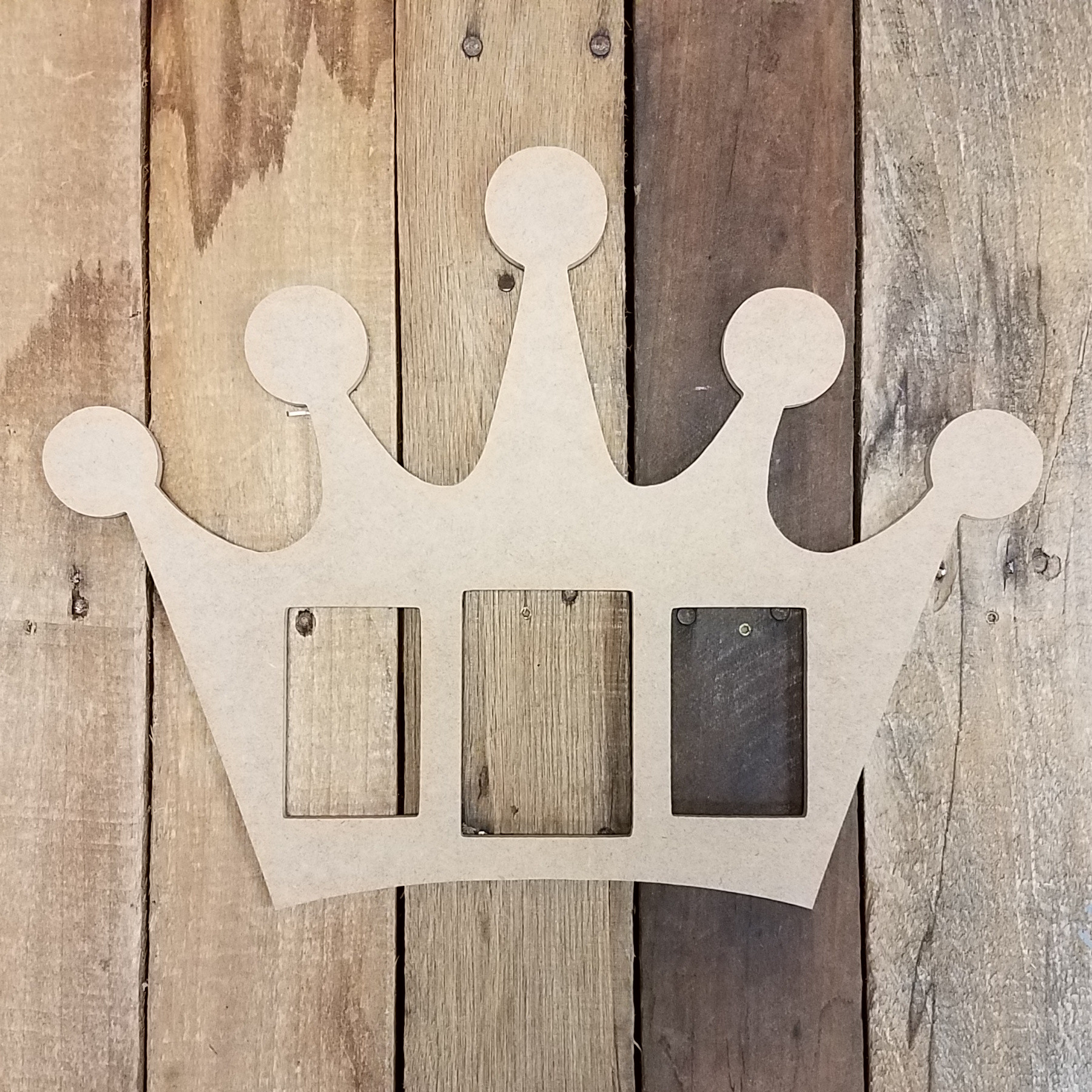 Buy Crown Wood Cutout, Unfinished Crown Shape, Wooden Craft