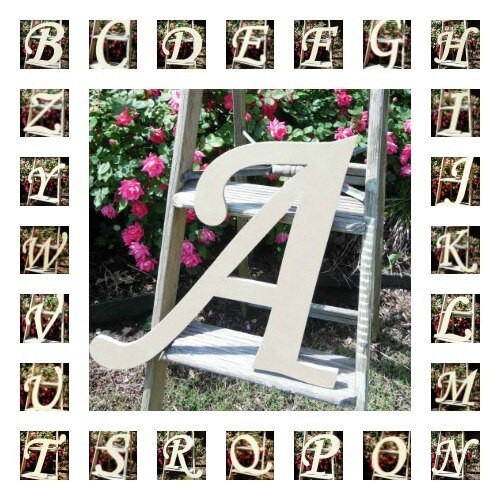 Wooden Letters, Unfinished Wood Letters, Unpainted DIY Craft Letters