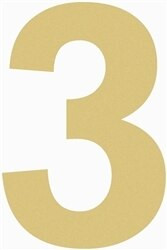 Wooden Numbers, Block Style Numbers, Paintable Numbers, Build-A-Cross