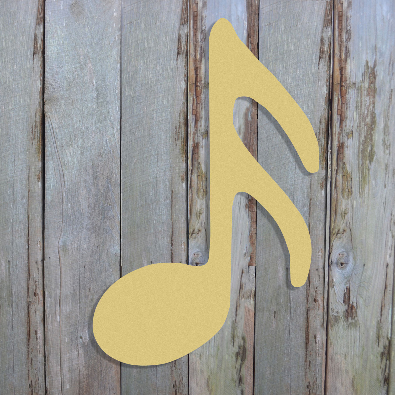 Wooden Music Note, Unfinished Wood Shape, Wood Cutout Note