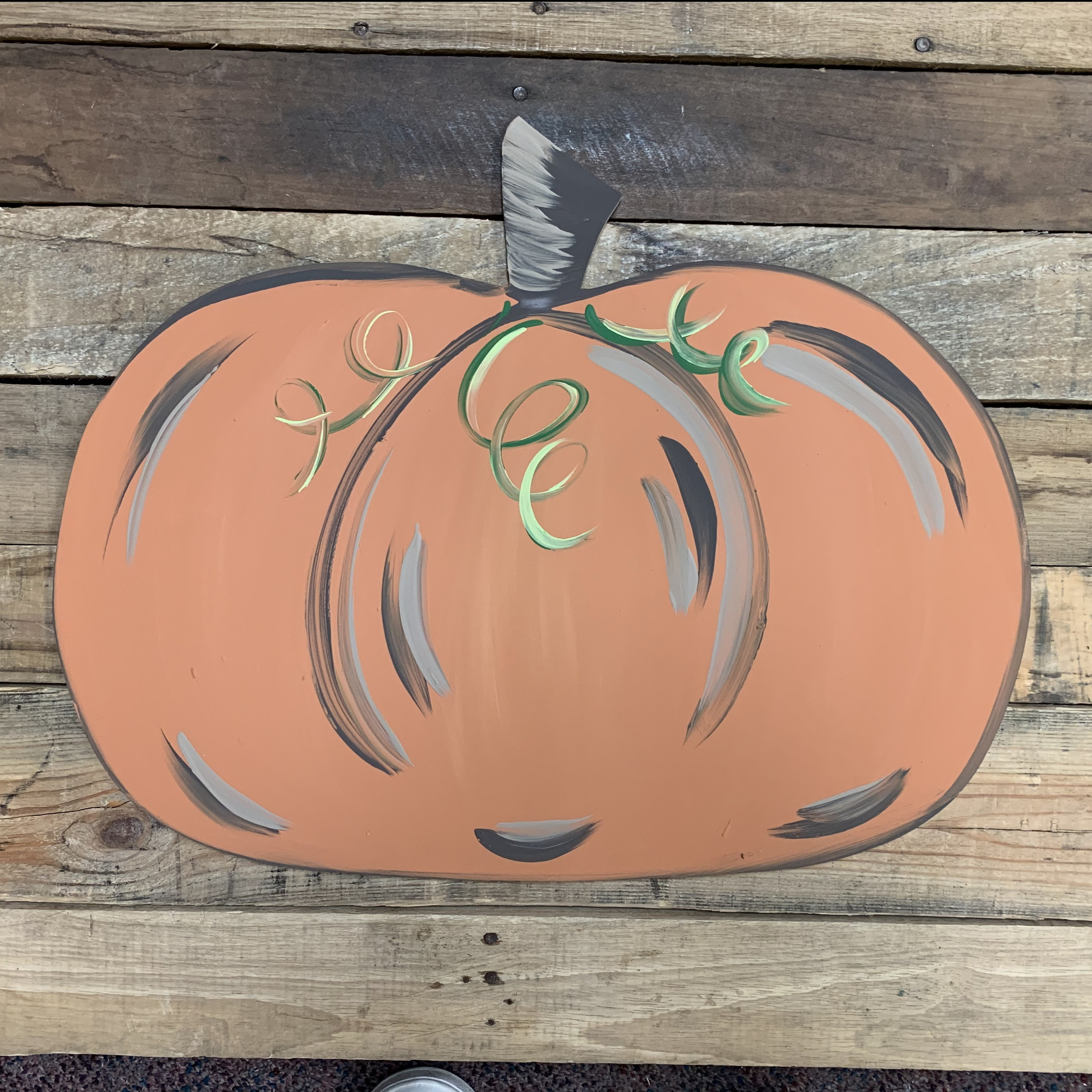 Wide Pumpkin, Wooden Unfinished Pumpkin Cutout, DIY Cutout