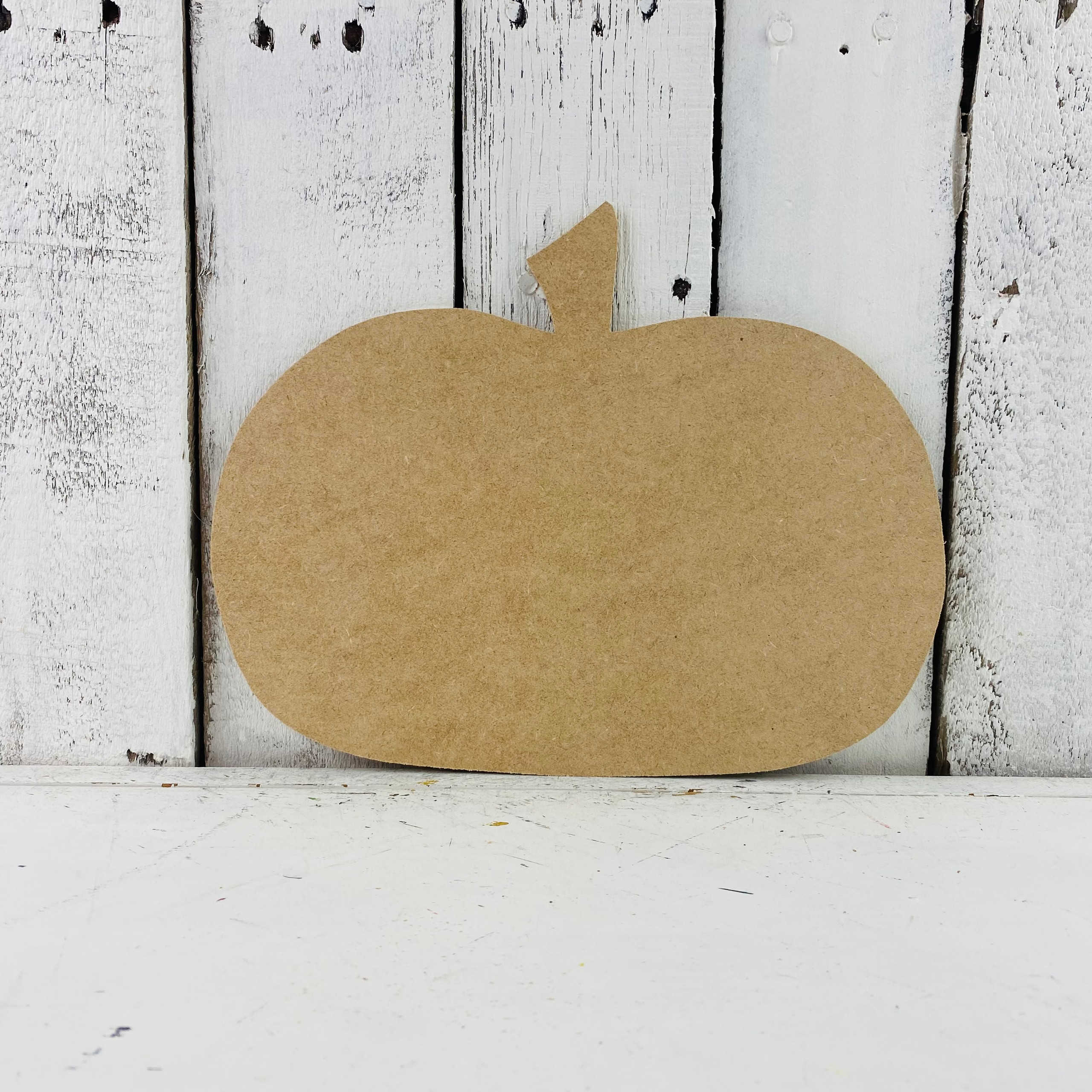 Wide Pumpkin, Wooden Unfinished Pumpkin Cutout, DIY Cutout