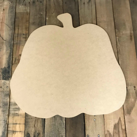 Buy Pumpkin with Swirl Stem Wood Shape, Fall Cutout, Unfinished Craft