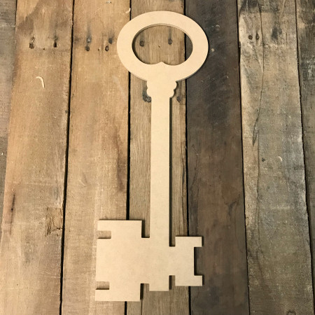 Buy Wood Key Cutout, Wood Key Shape, Paintable Craft