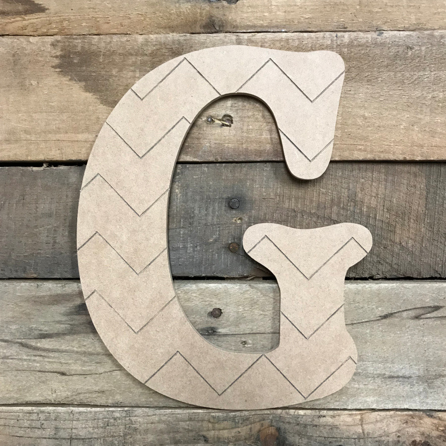 Buy Beltorian Chevron Letters, Unfinished Wood Cutout, Paint by Line