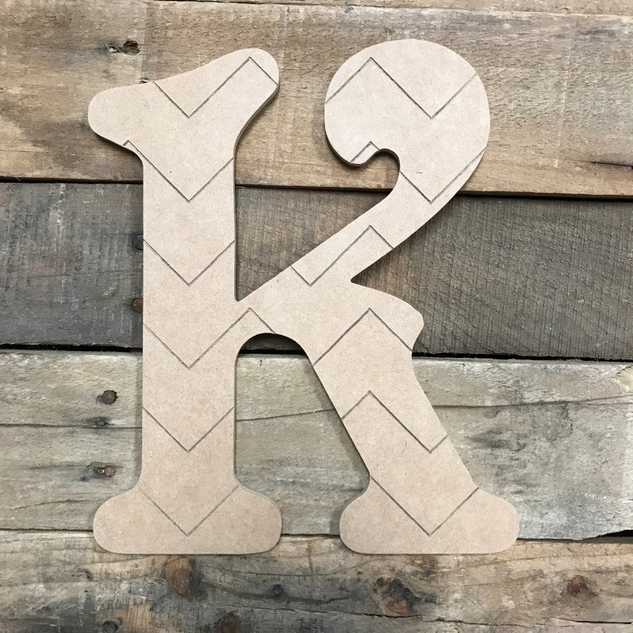 Buy Beltorian Chevron Letters, Unfinished Wood Cutout, Paint by Line