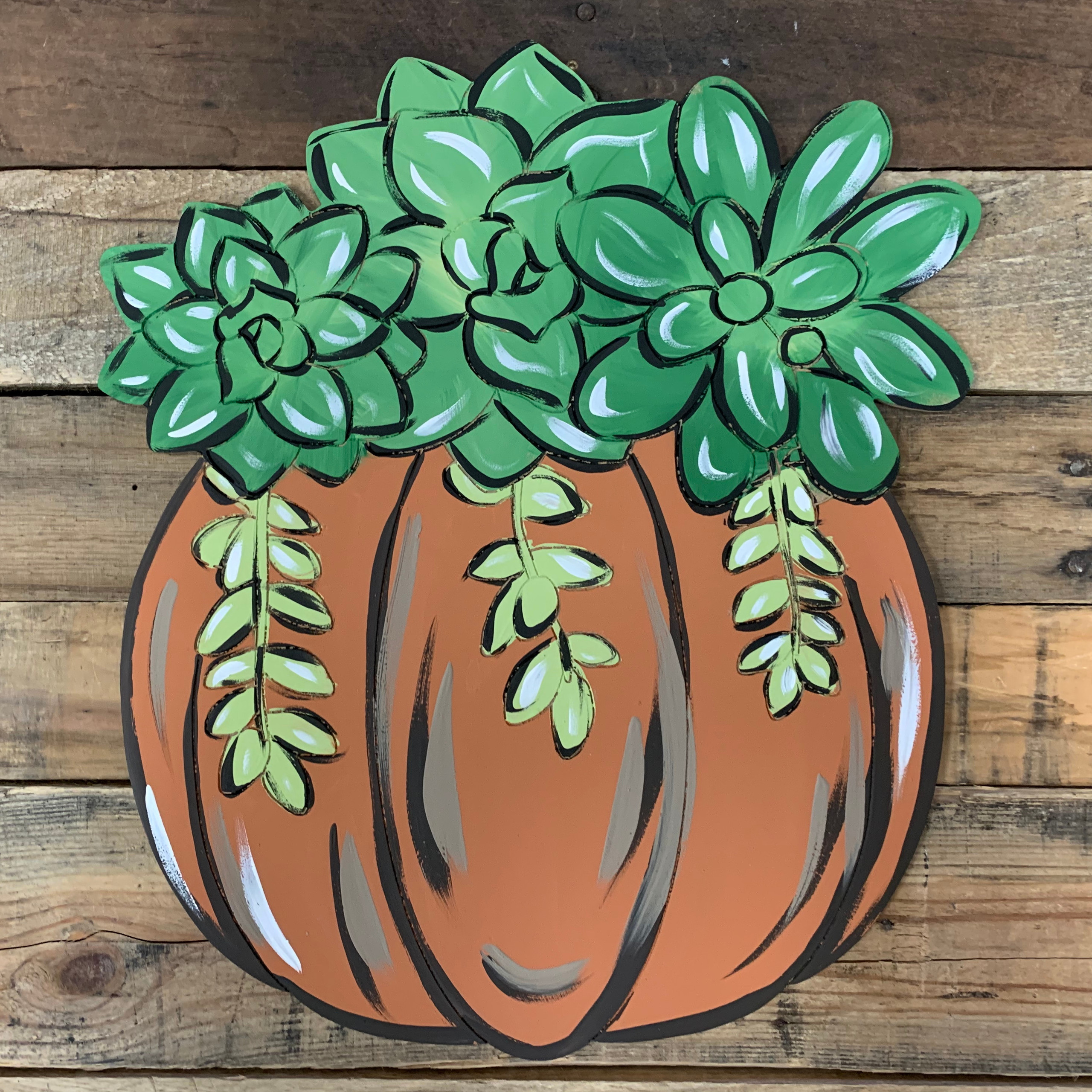 Buy Succulent Flower Wooden Cutout, Unfinished Shape, Paint by Line