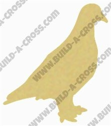 Dove Bird Unfinished Cutout, Wooden Shape, Paintable DIY Craft