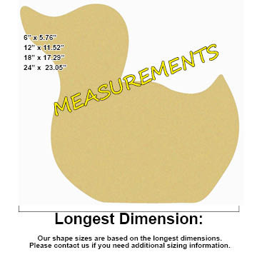 Duck Unfinished Wooden Paintable MDF DIY Craft| Build-A-Cross