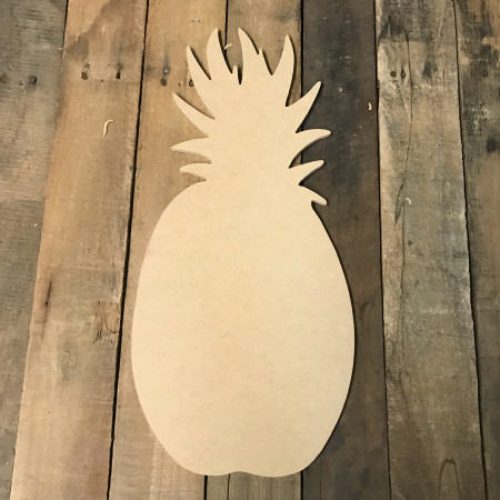 Buy Wooden Pineapple Shape, Pineapple Cutout, Paintable Craft