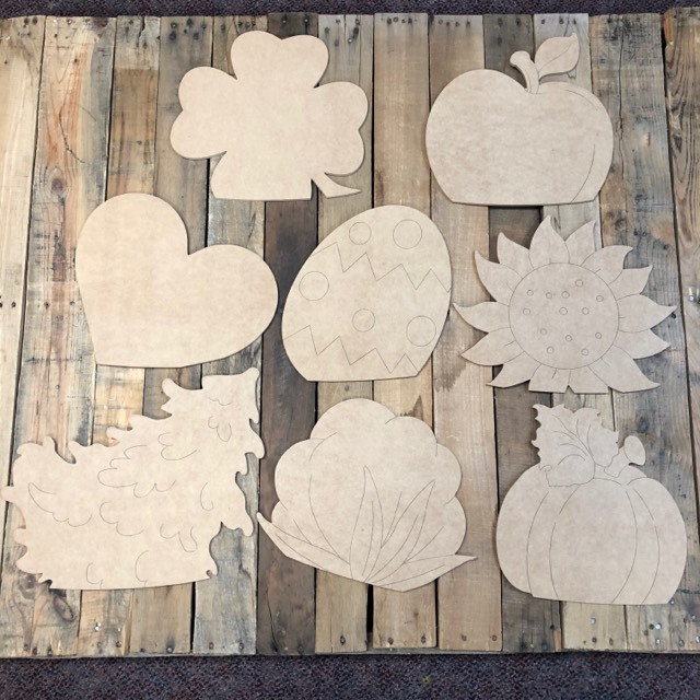 Buy Velcro for Seasonal Kit , Unfinished Cutout, Wooden Shape