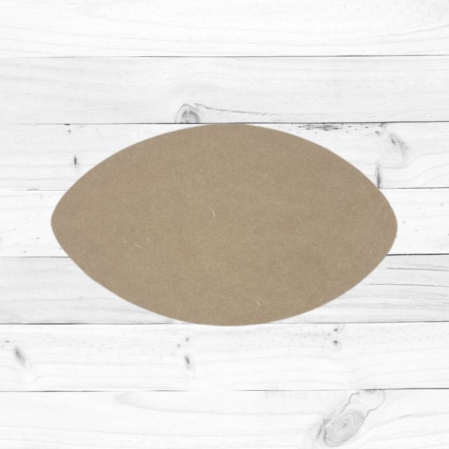 Football Shape Unfinished | Wooden Shape MDF | Build A Cross