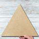 Order Online Unfinished Wooden Cutout of Triangle Shape