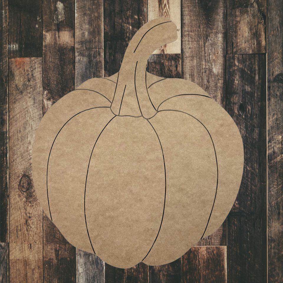 Fall Pumpkin Wooden Shape, Paint by Line, Wood Craft Cutout - Build-A ...