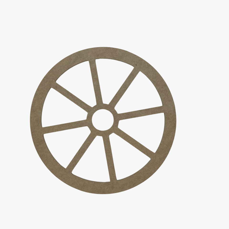 Online Paintable Wooden DIY Wagon Wheel Unfinished Cutout