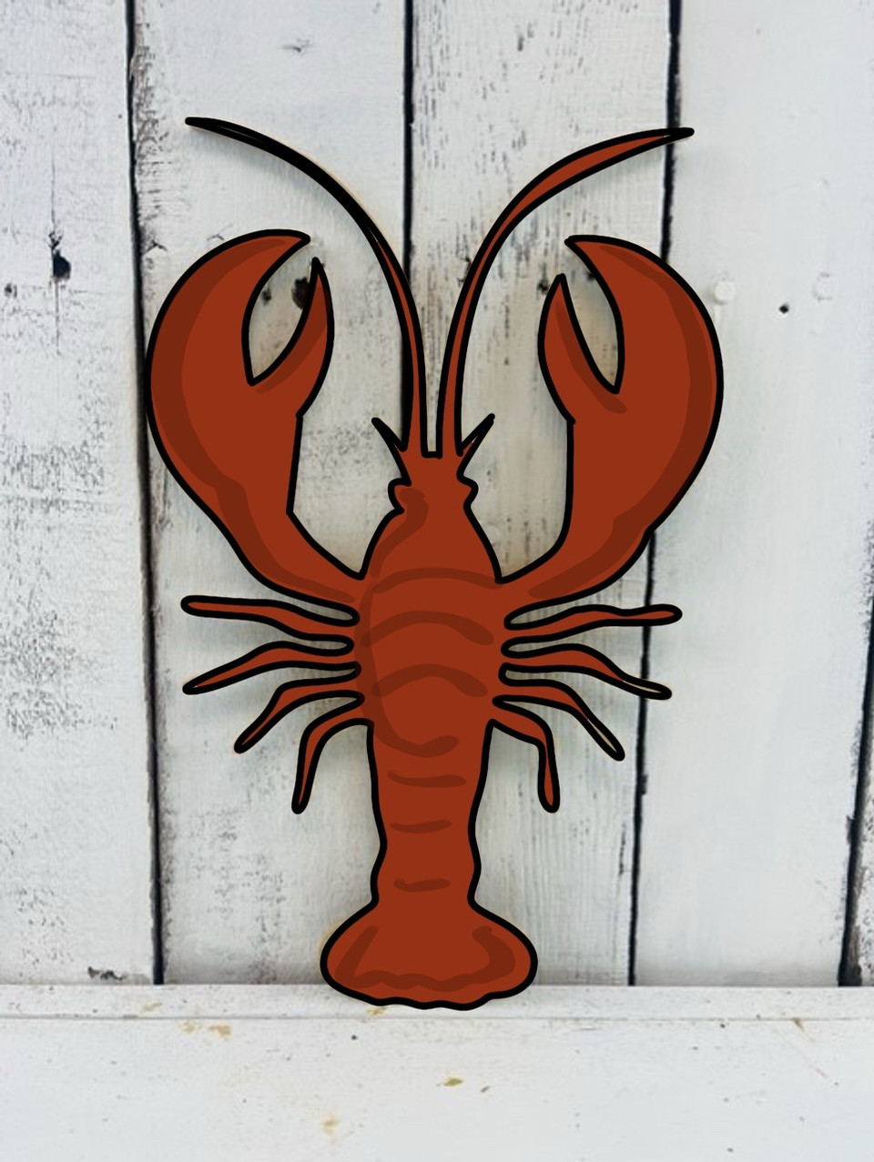 Buy Wooden Lobster Cutout, Wood Lobster Shape, Unfinished DIY Craft