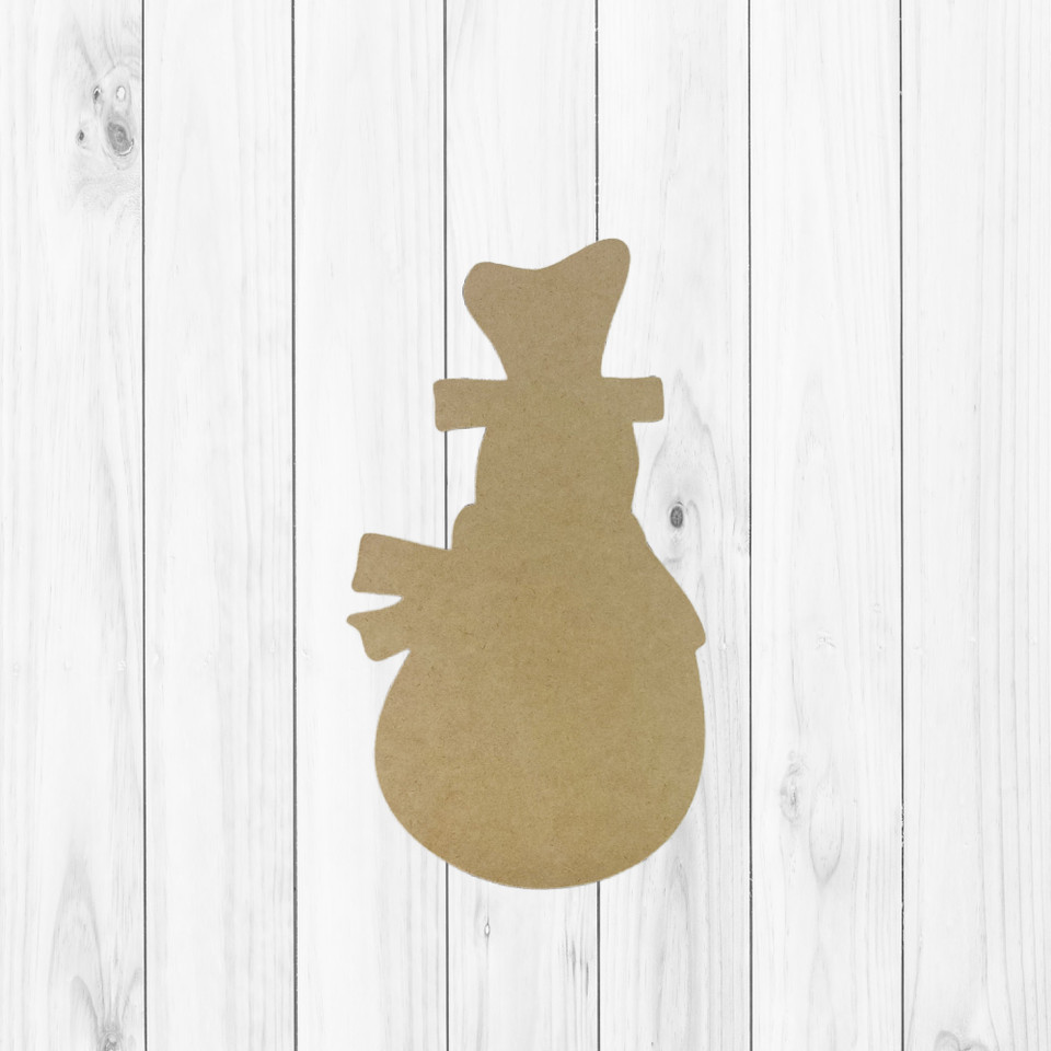 Buy Snowman with Arms Wooden Cutout, Christmas Wood Craft