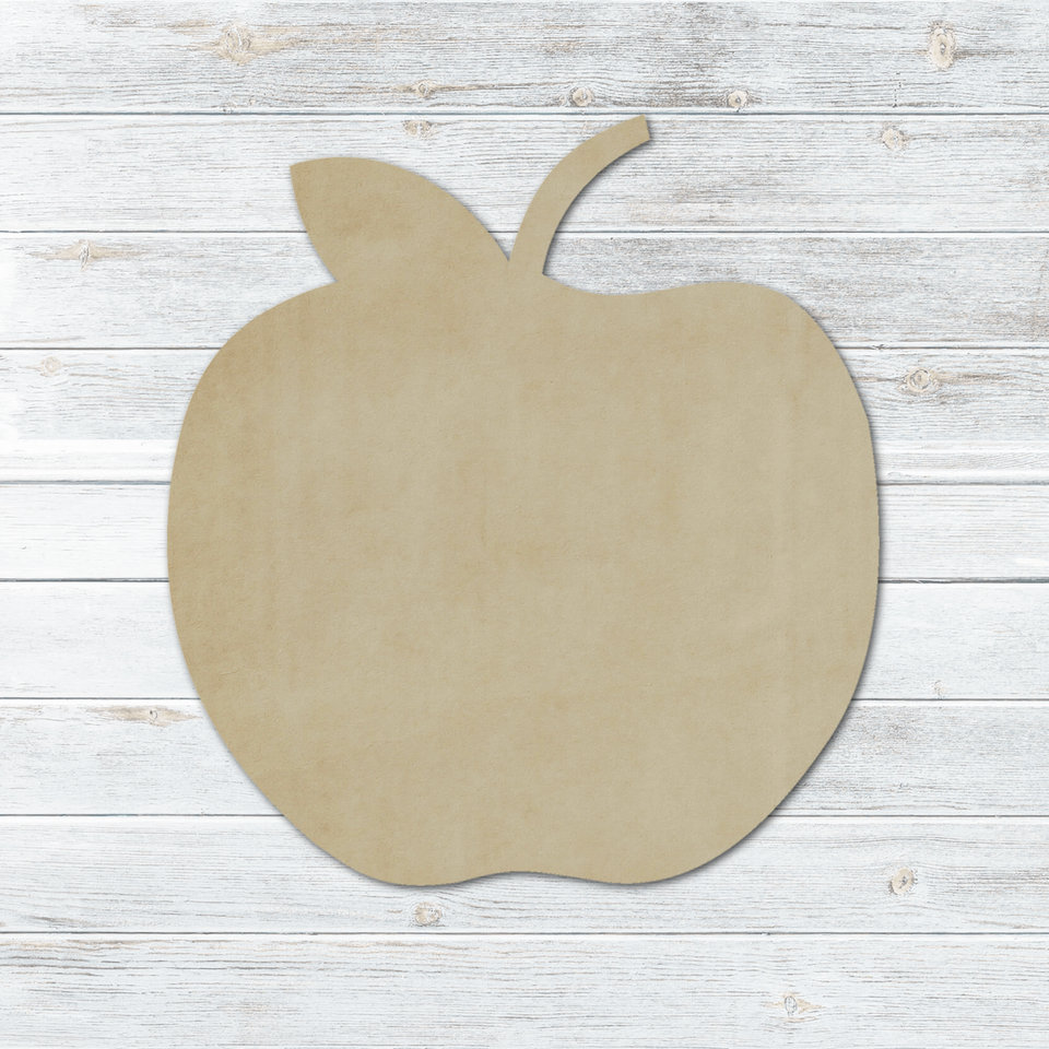 Buy Apple Unfinished Cutout Online, Paintable Wooden MDF DIY Craft