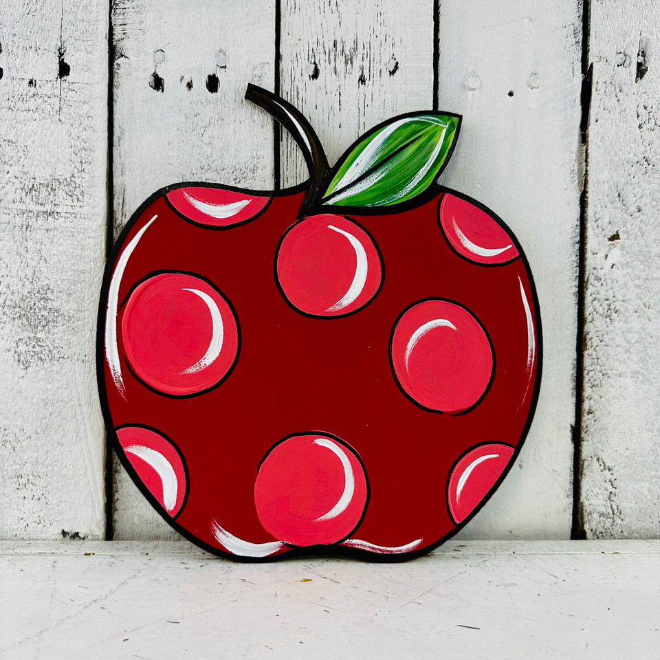 Buy Apple Unfinished Cutout Online, Paintable Wooden MDF DIY Craft