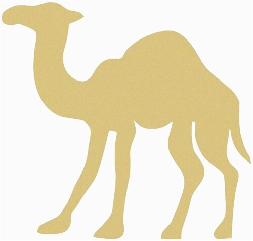 Camel Unfinished Wooden Shape | Paintable Wooden Craft| Build-A-Cross
