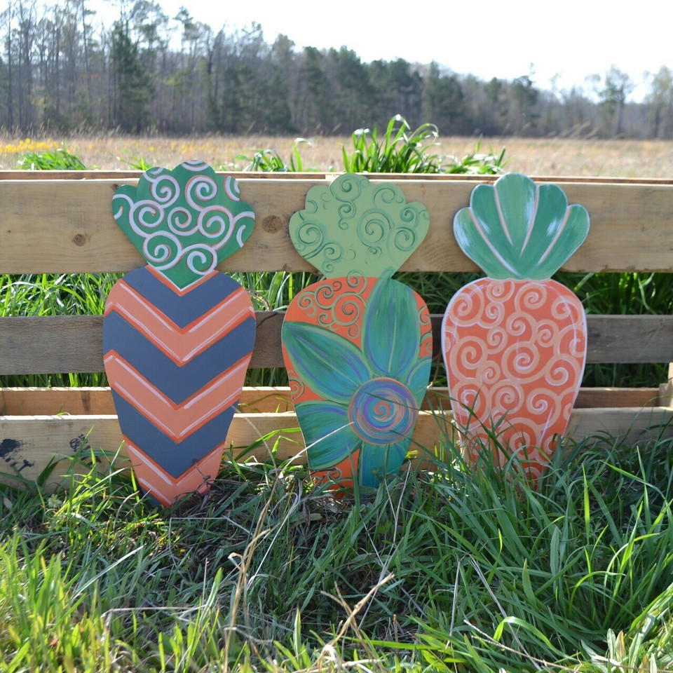 Shop Online Wooden Shape Easter carrot Unfinished Cutout