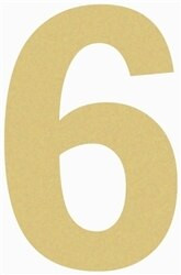 Wooden Numbers, Block Style Numbers, Paintable Numbers, Build-A-Cross