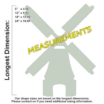 Find Online Unfinished Wood Craft Windmill Shape Cutouts