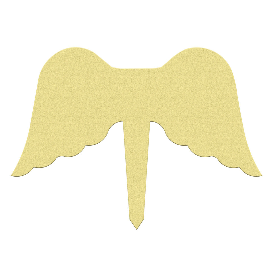 Wooden yard art pattern angel wings sign | Unfinished outdoor DIY ...