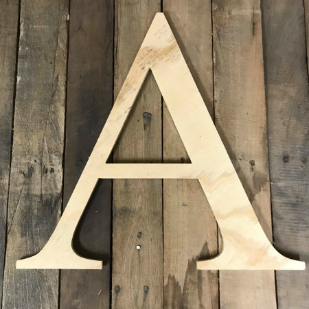 Wooden Wall Letters, Pine Wood Lettering, DIY Wood Craft