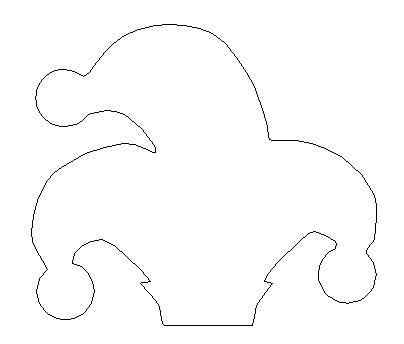 Buy Fancy Mardi Gras Mask Cutout, Unfinished Wooden Shape, MDF