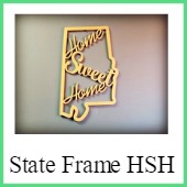 Home State Wall Art Wooden DIY Craft MDF - Build-A-Cross.com