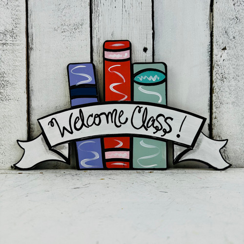 Buy Bookshelf Banner Decoration Craft, Wood Shape, Paint by Line