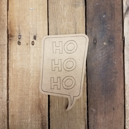 Buy Ho Ho Ho Wood Cutout, Paintable Speech Bubble Shape