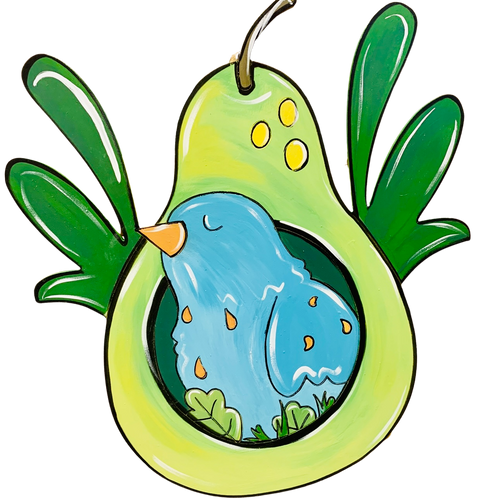 Best Online Unfinished Craft Shape Bird in a Pear Cutout