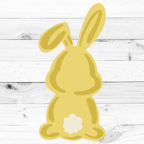 Shop Unfinished Craft Bunny Backside with Cottontail Cutout