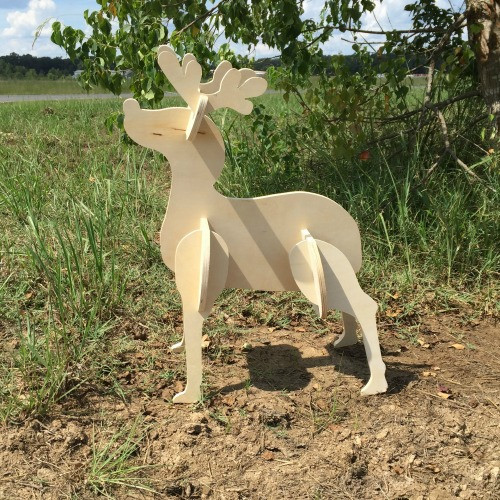 Online Pine Christmas Replacement Reindeer Yard Art Back Set