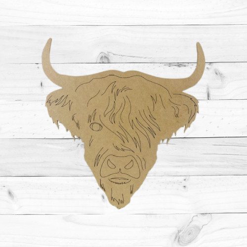 Boy Highland Cow, DIY Craft Art, Unfinished DIY Art & Craft
