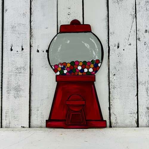 Gumball Machine, Cartoon Shape, Paint By Line MDF Wooden Craft ...