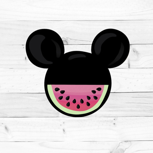Watermelon Mouse Head, Fourth of July Shapes, Unfinished Wood Cutout ...