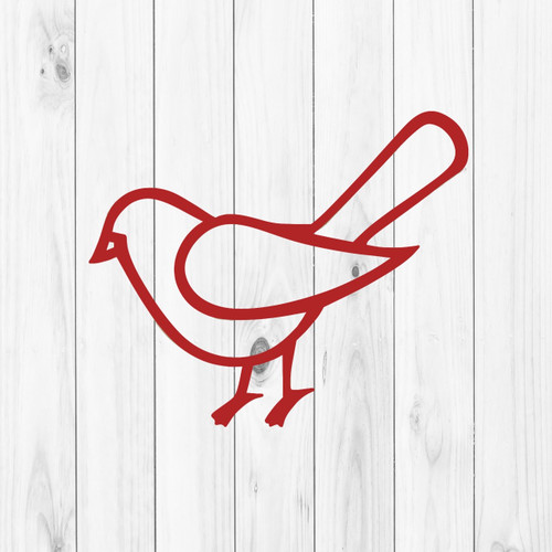 Cardinal Outline, Indian Block Print Stencil, Unfinished Wood Craft ...