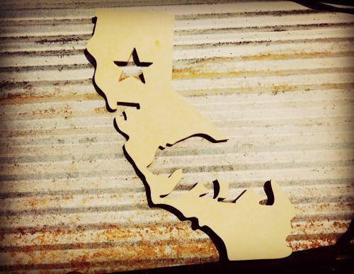 California Montage Unfinished Wooden Shape Cutout| Build-A-Cross